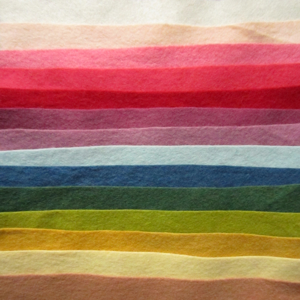 Plant Dyed Organic Felt Samples – Wool and Felt